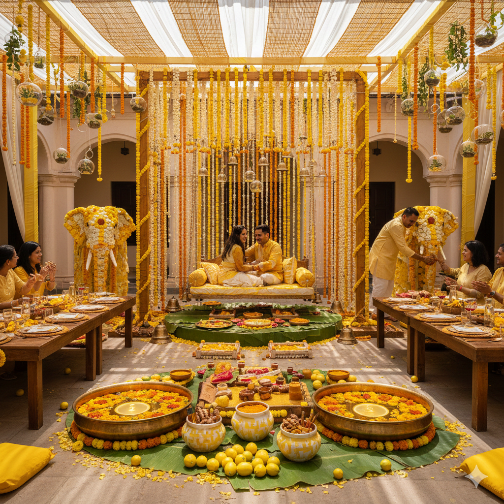 Unique Haldi Decoration Ideas for a Celebration That Truly Stands Out ...